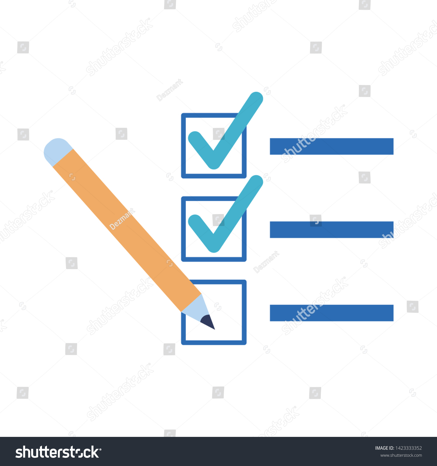 Check Mark Symbol Check Box Icon Stock Vector (royalty Free) 1423333352