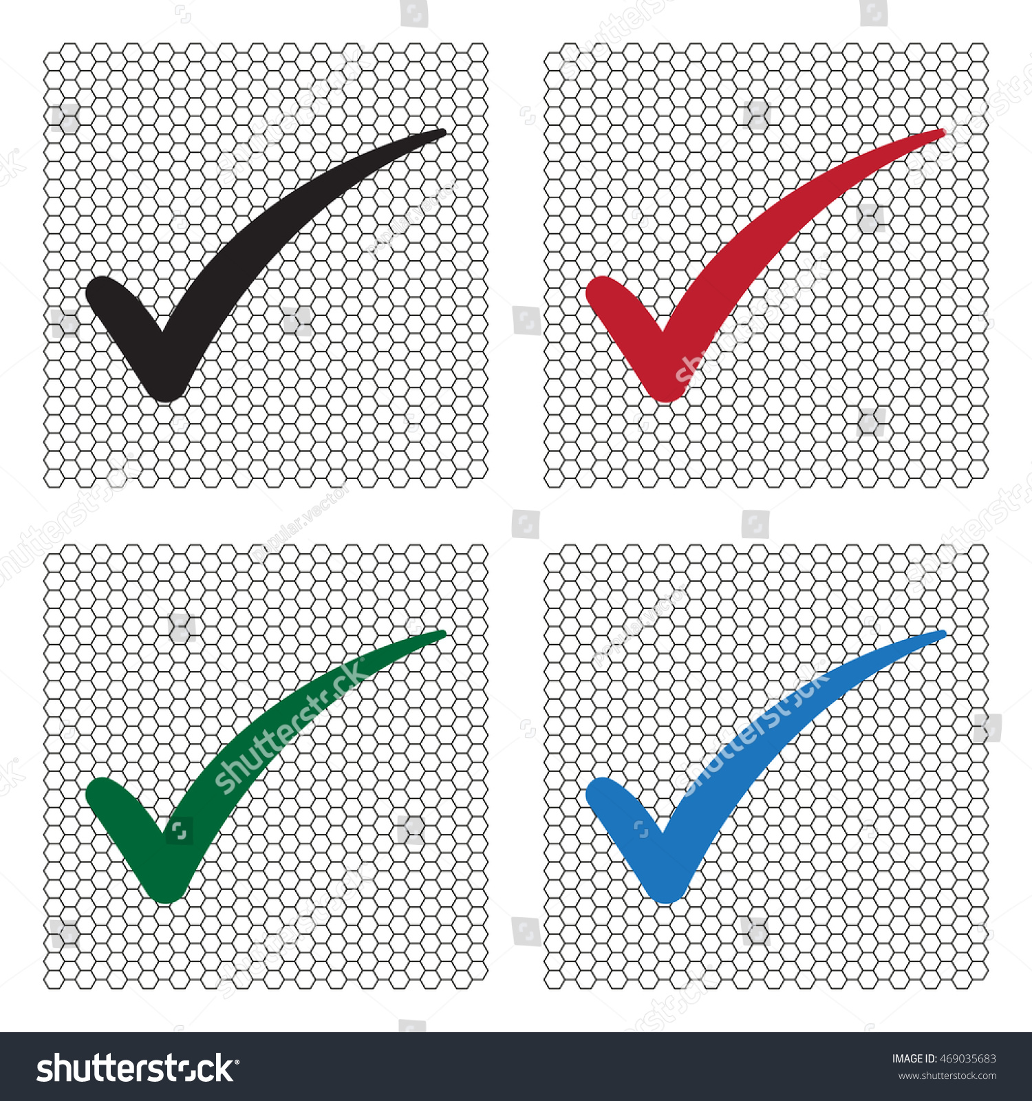Check Mark Symbol Vector Stock Vector (royalty Free) 469035683