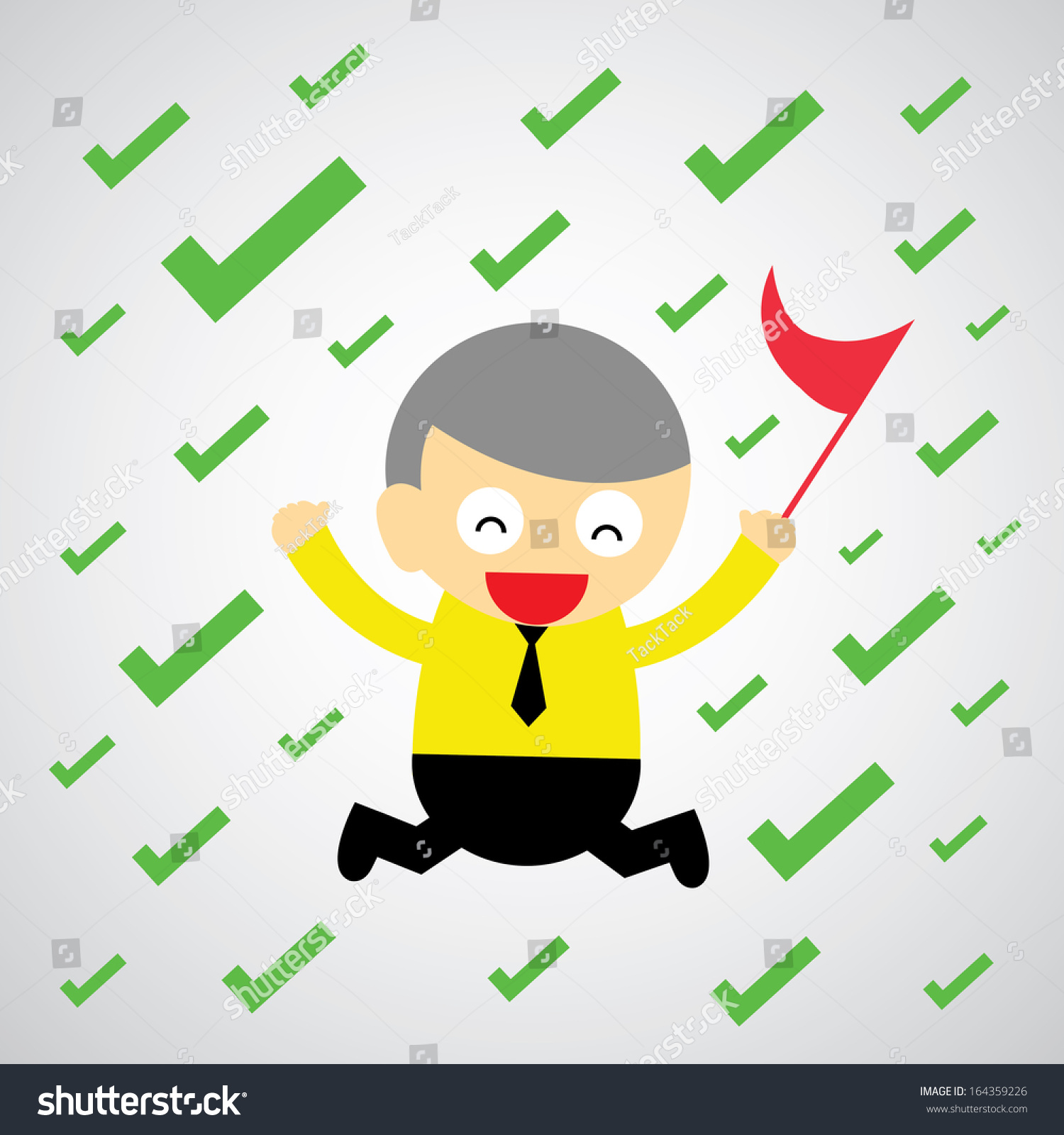 Check Mark Vector Cartoon Style Use: เวกเตอร์สต็อก (ปลอดค่าลิขสิทธิ์ ...