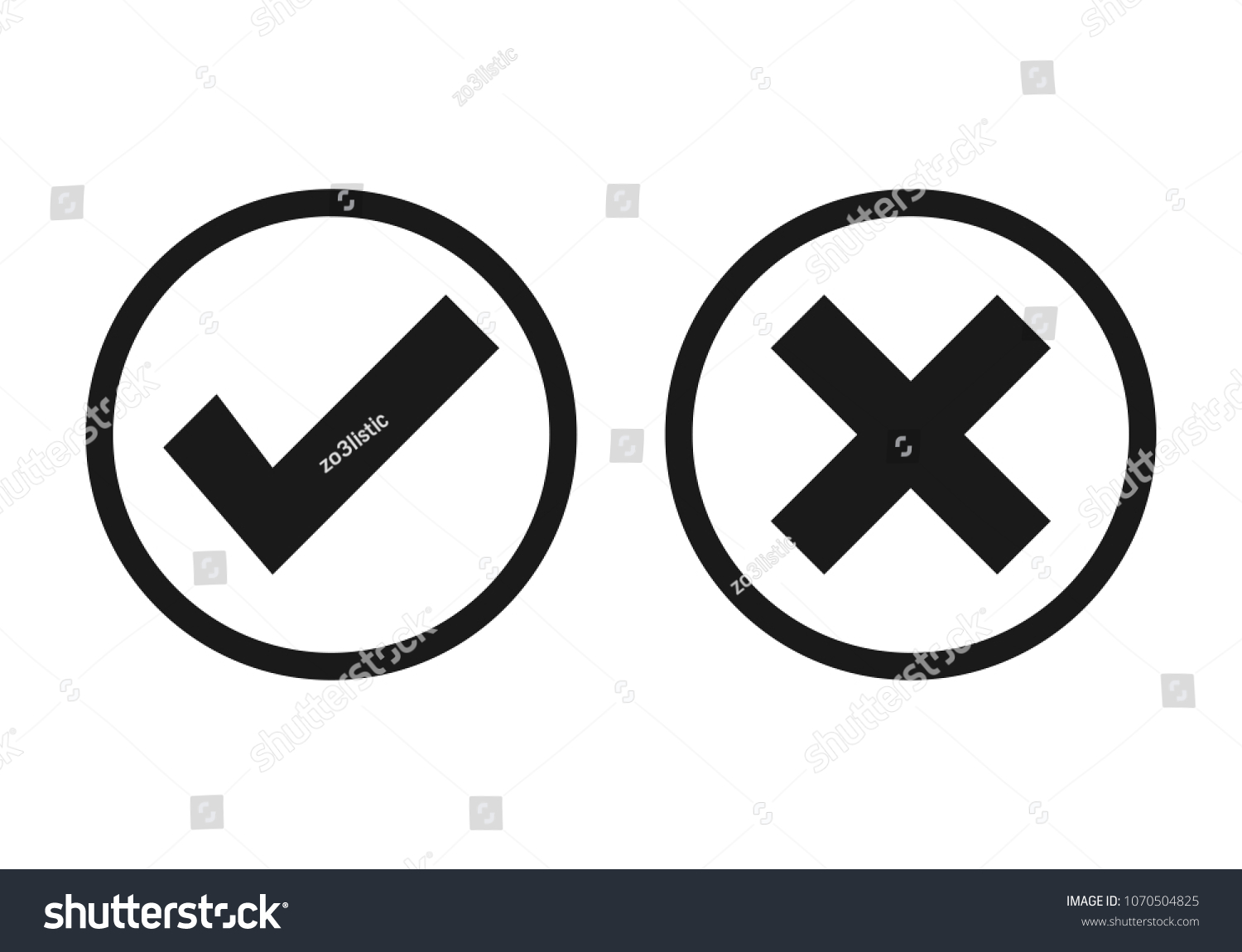 Vektor Stok Check Mark Vector Check List Button (Tanpa Royalti ...