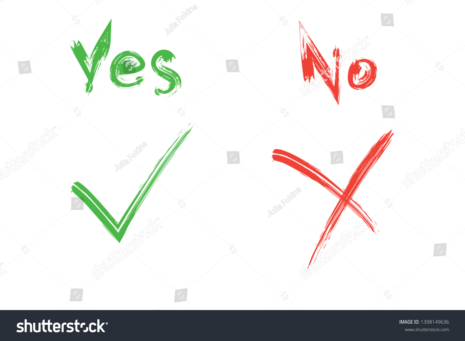 Check Mark Vector Grunge Brush Stroke Stock Vector (Royalty Free ...