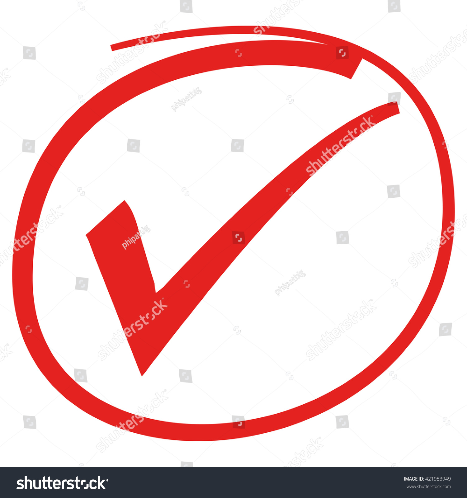Check Mark Circle Check Box Stock Vector 421953949 - Shutterstock