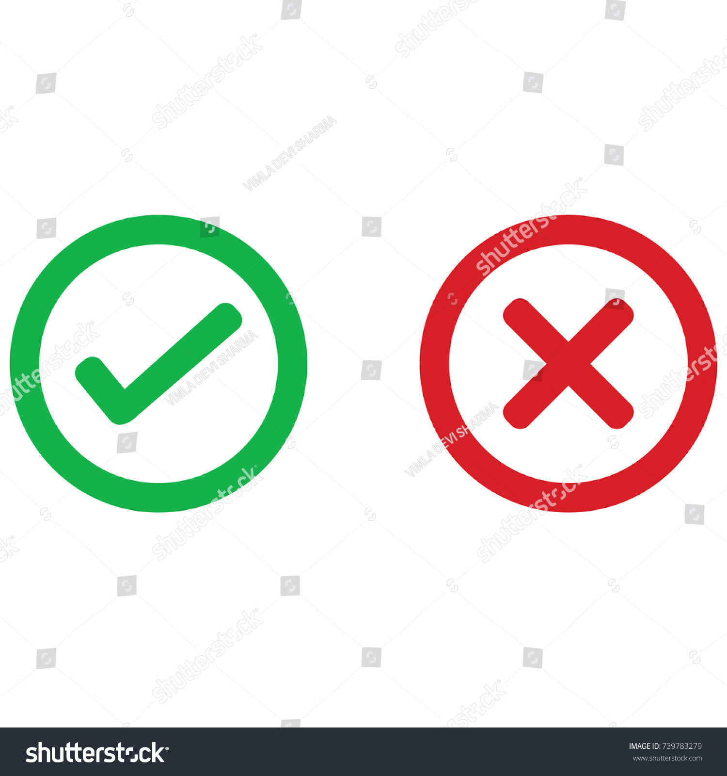 55,185 Wrong marks Images, Stock Photos & Vectors | Shutterstock