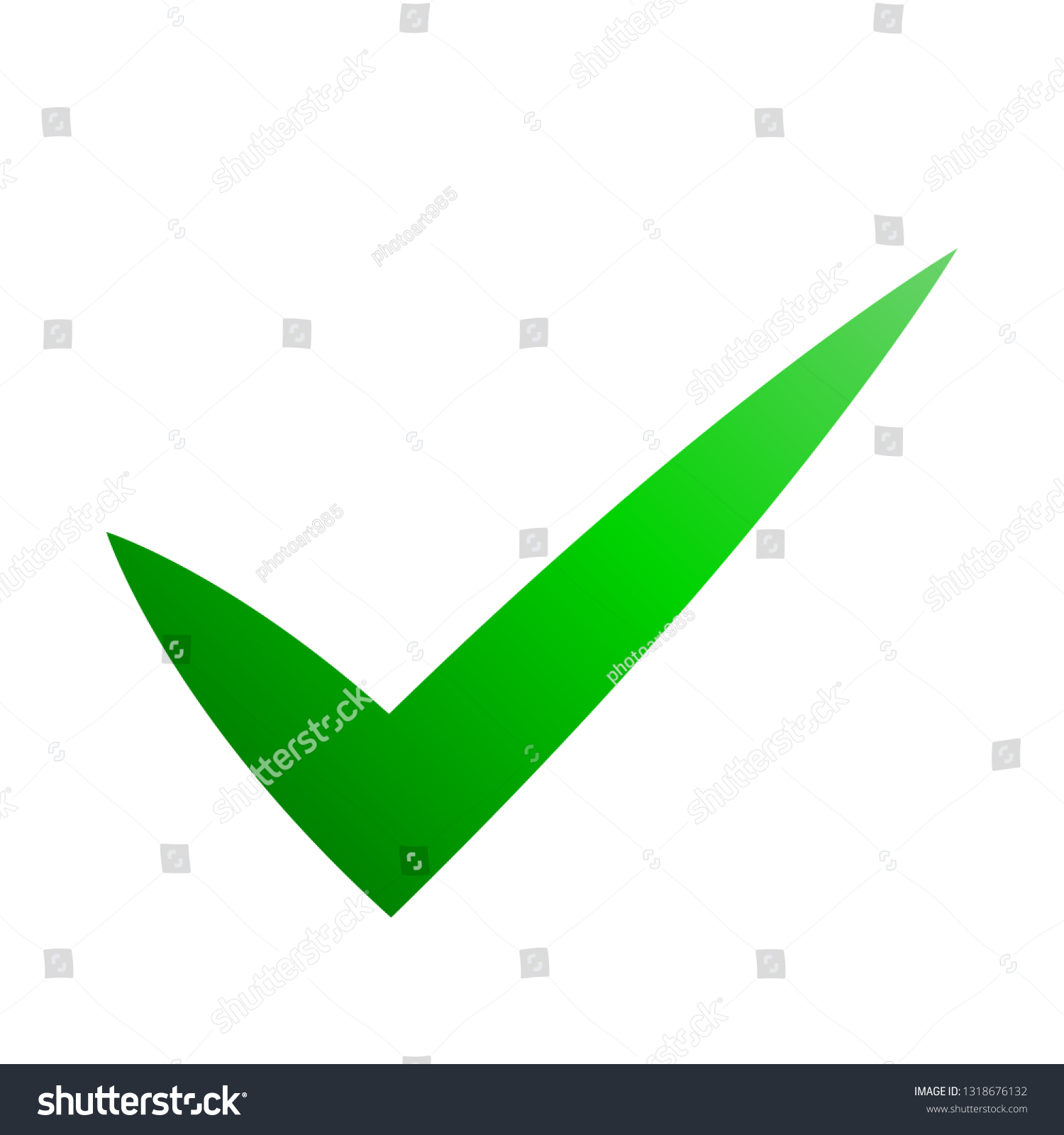 Check Marks Green Gradient Tick Icon: เวกเตอร์สต็อก (ปลอดค่าลิขสิทธิ์ ...