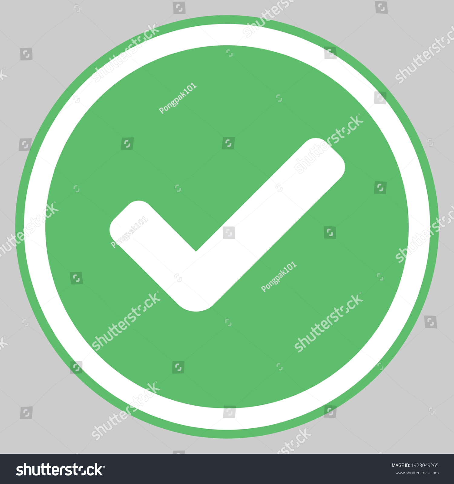 Vektor Stok Check Marks Tick Marks Accepted Approved (Tanpa Royalti ...