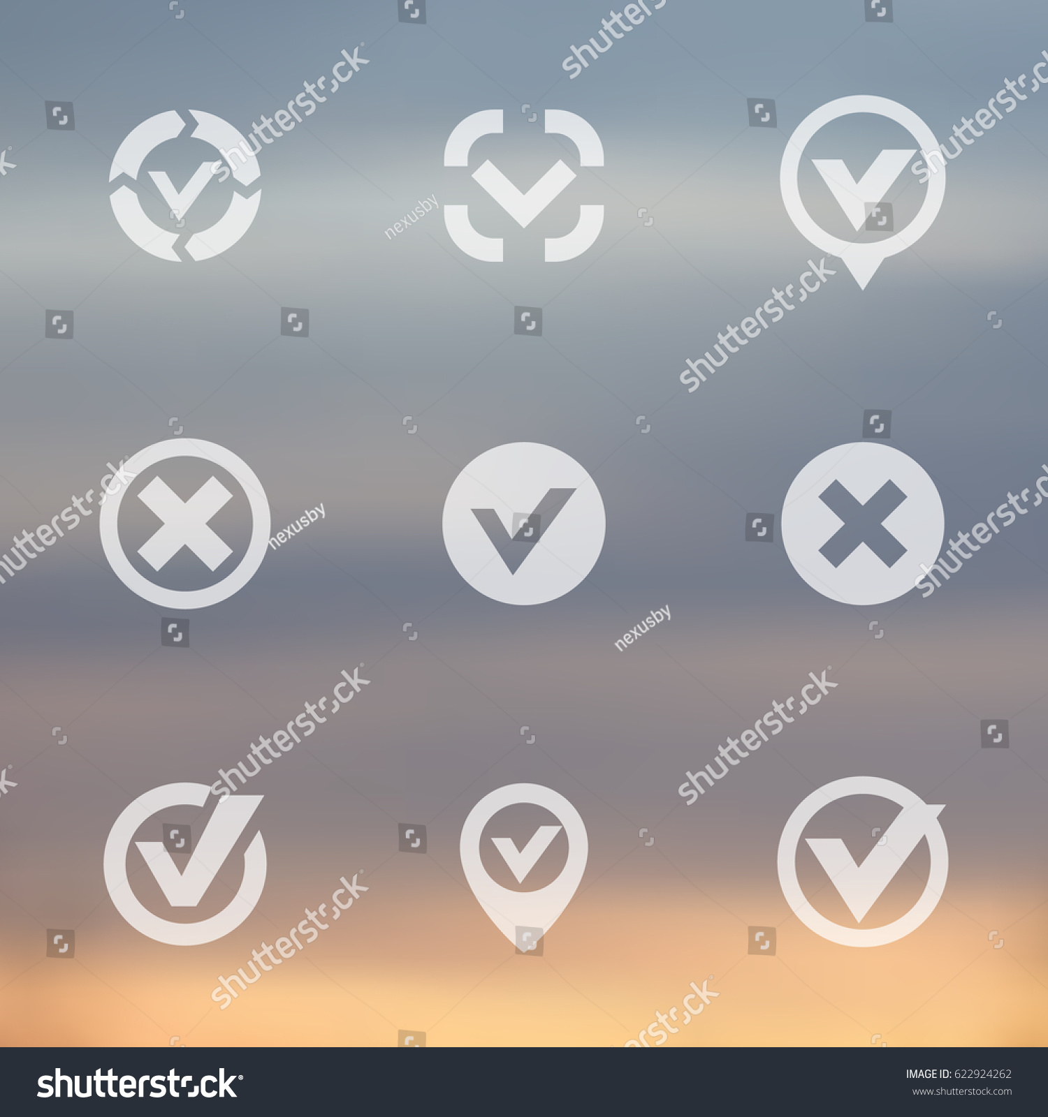 Check Marks Ticks Vector Confirm Signs: เวกเตอร์สต็อก (ปลอดค่าลิขสิทธิ์ ...