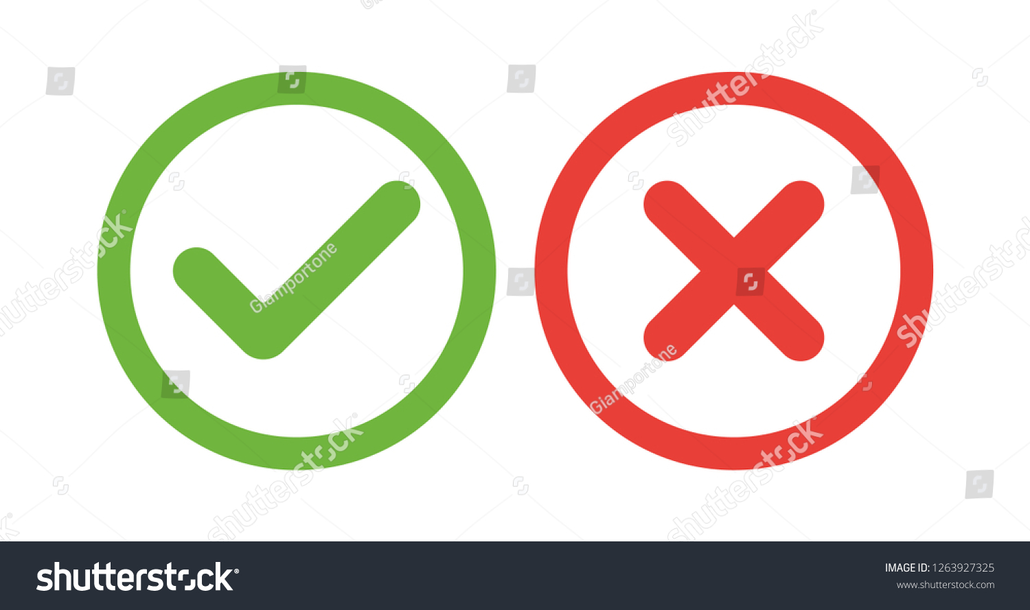Marcas de verificación iconos vectoriales: vector de stock (libre de ...