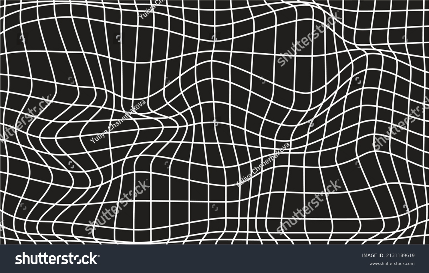 Checkered Background Distorted Squares Abstract Banner Stock Vector ...