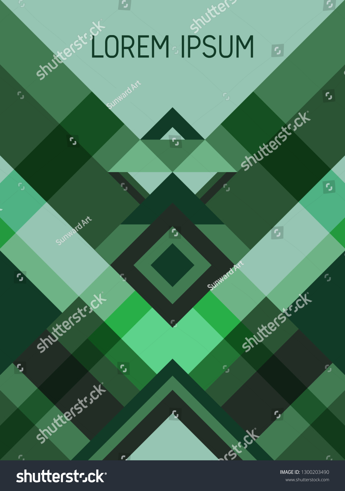 Checkered Cover Page Layout Vector Template: vector de stock (libre de ...
