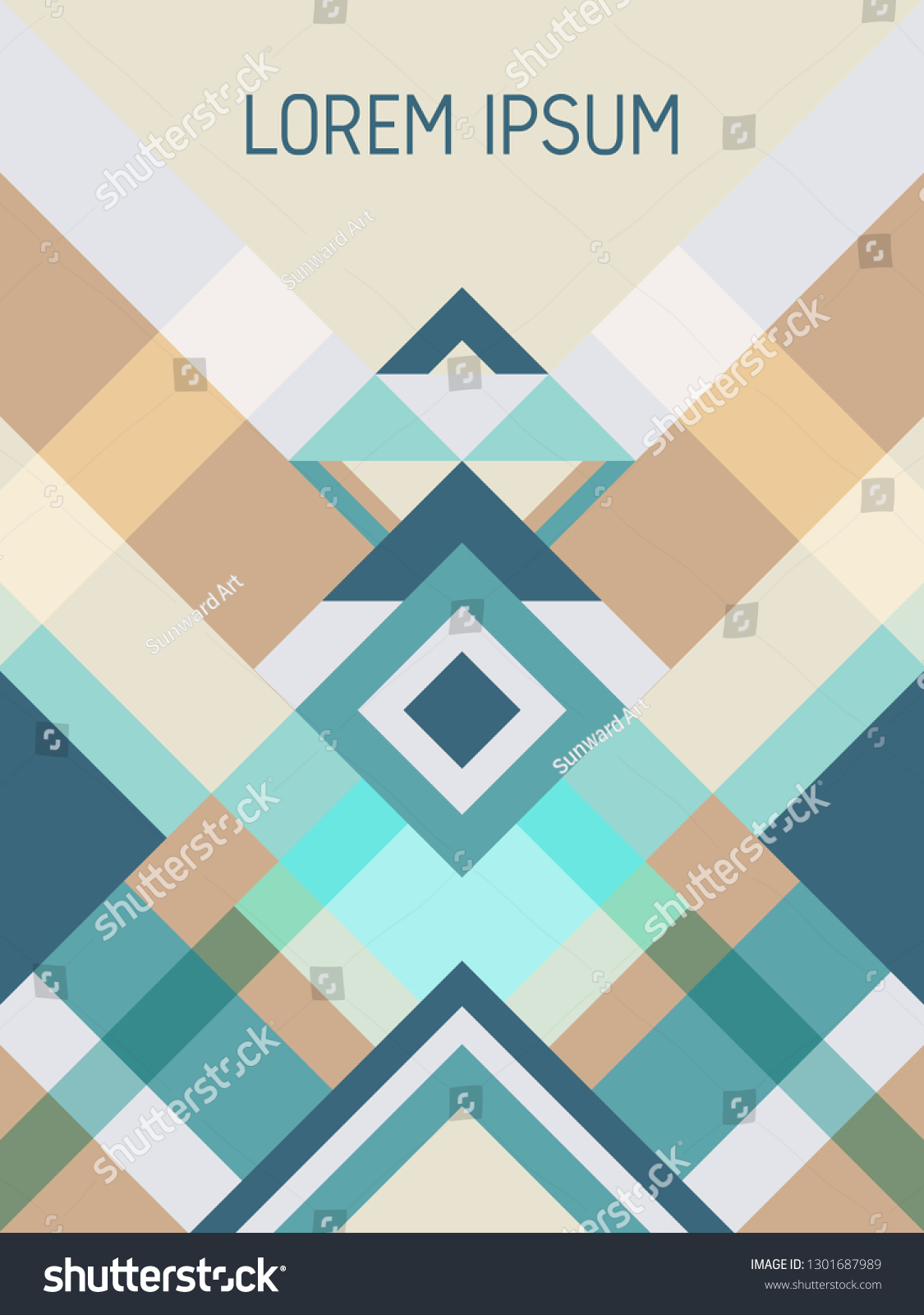 Checkered Cover Page Layout Vector Template Stock Vector (Royalty Free ...