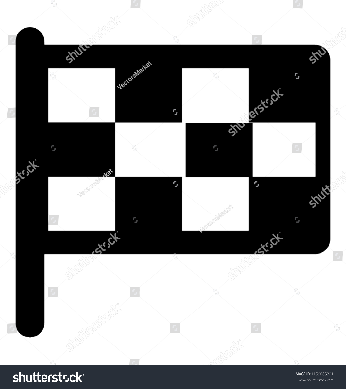Checkered Flag Indicates Finish Line Stock Vector (Royalty Free ...