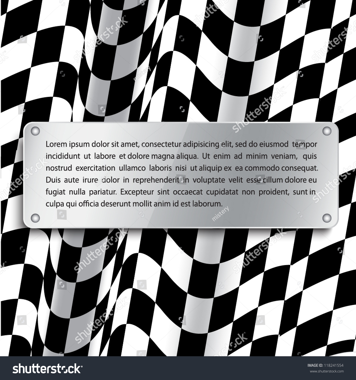 Checkered Flag Frame Clip Art