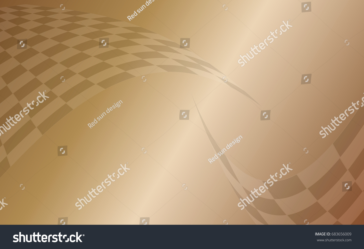 Checkered Racing Flag Gold Background Stock Vector (Royalty Free ...