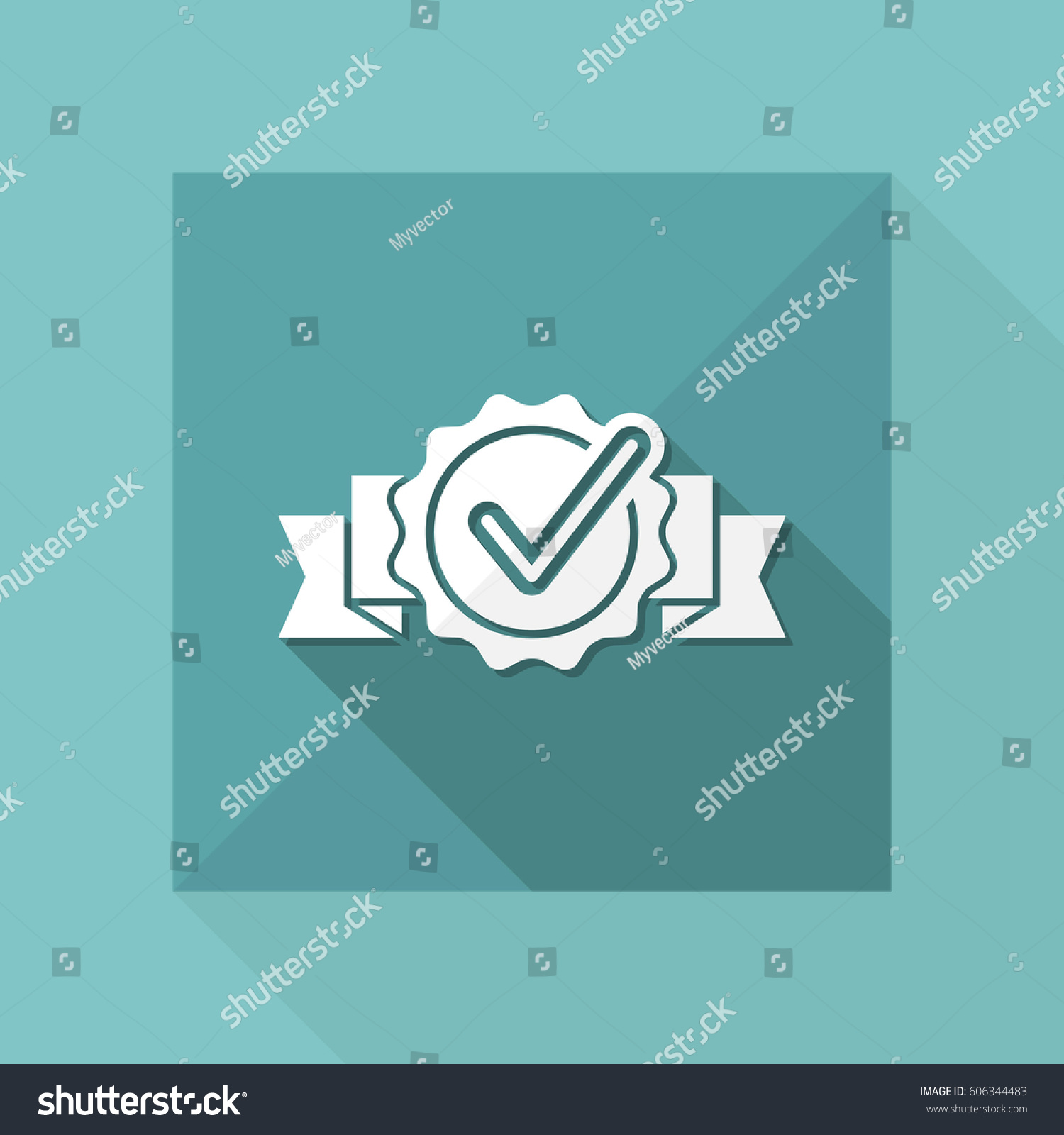 Checking Quality Symbol Icon Stock Vector (Royalty Free) 606344483 ...