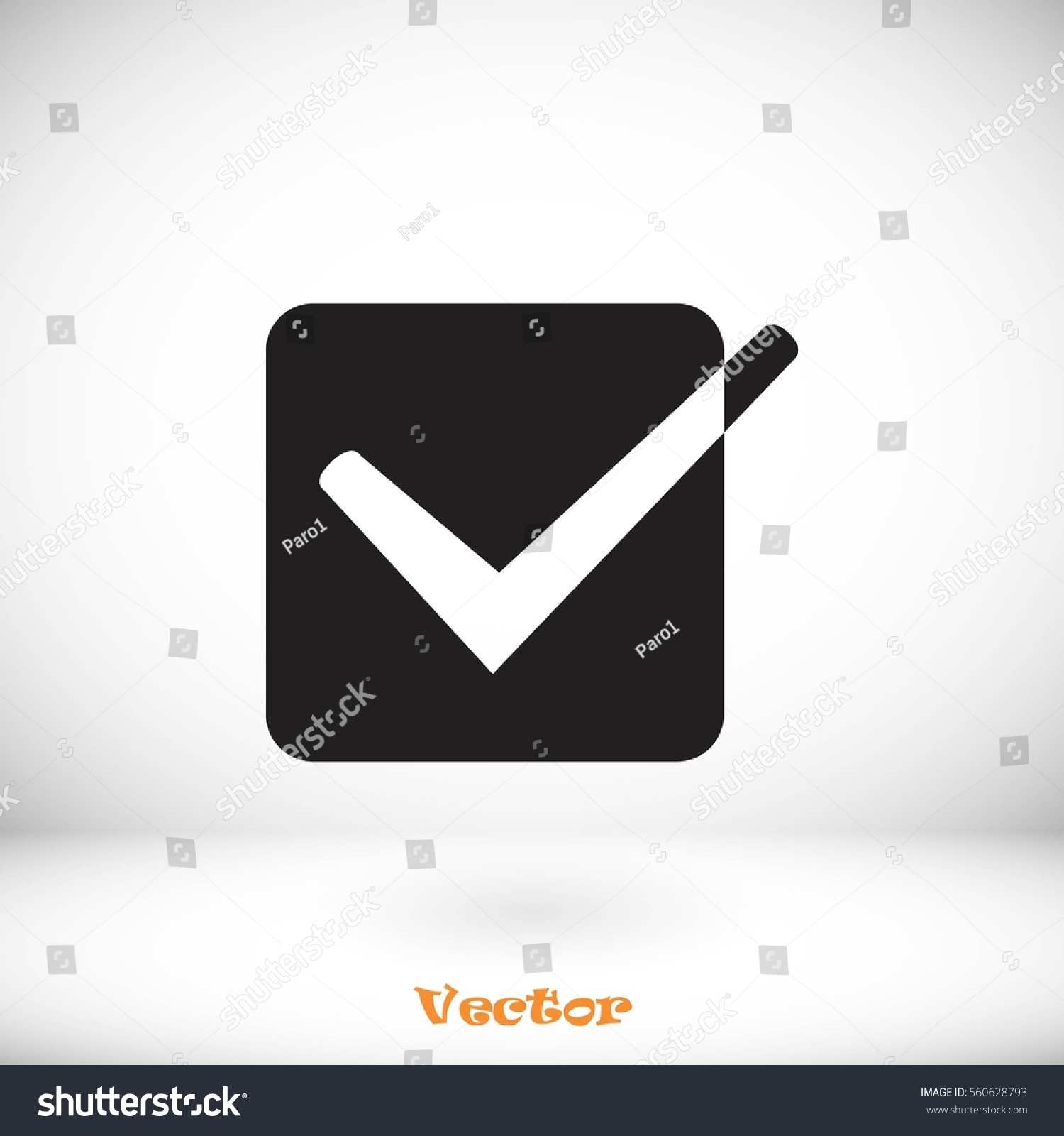 Checklist Button Icon Vector Eps 10 Stock Vector (Royalty Free) 560628793