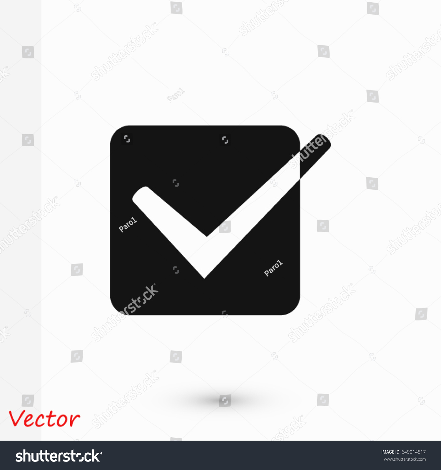 Checklist Button Icon Vector Eps 10 Stock Vector (Royalty Free) 649014517