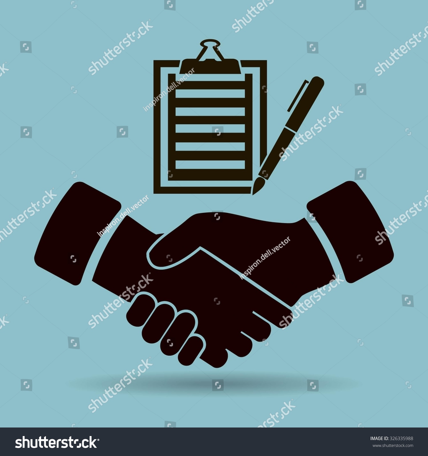Checklist Handshake Icons 库存矢量图（免版税）326335988 | Shutterstock