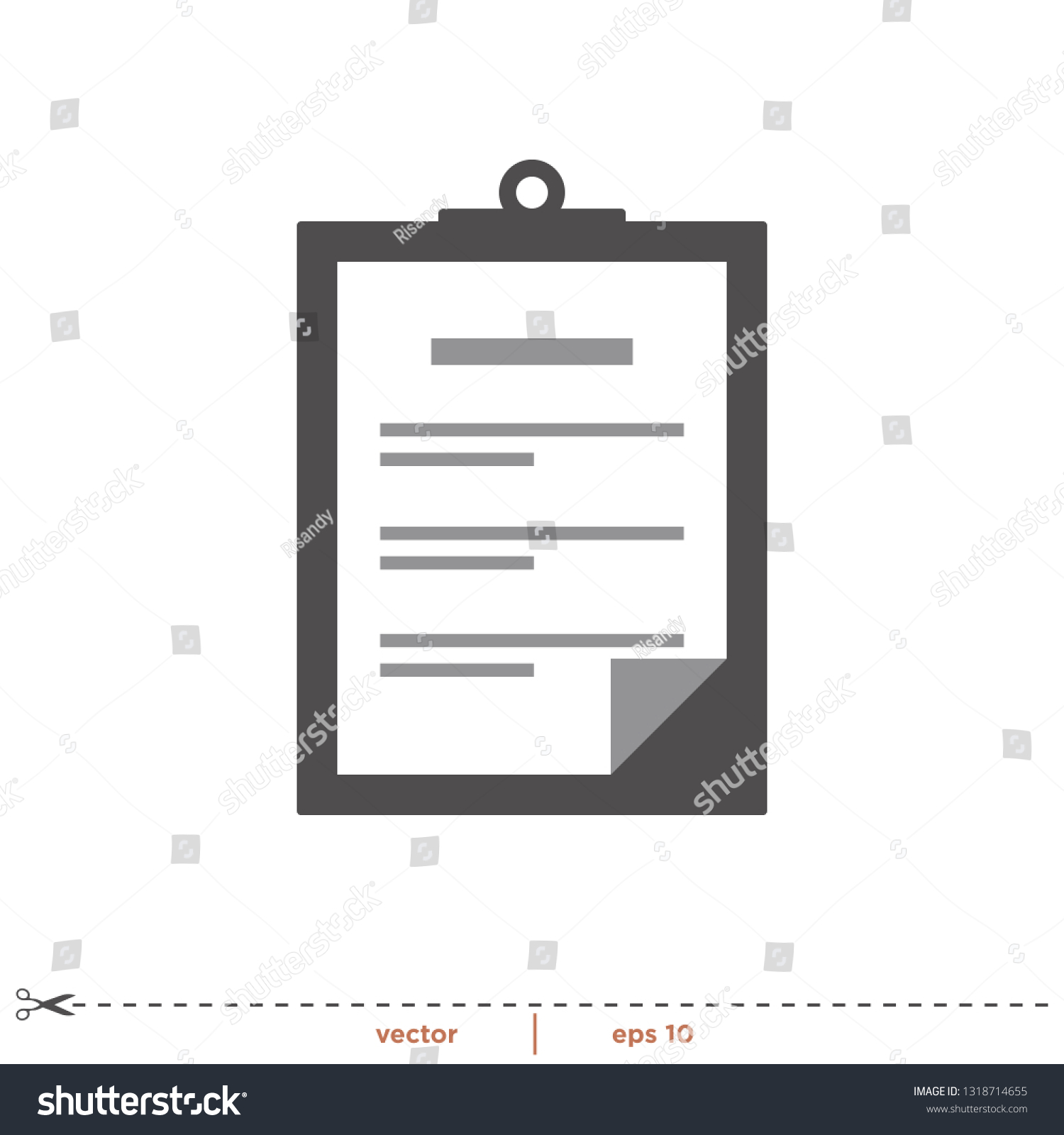 Checklist Icon Vector Questionnaire Symbol Logo: vector de stock (libre ...