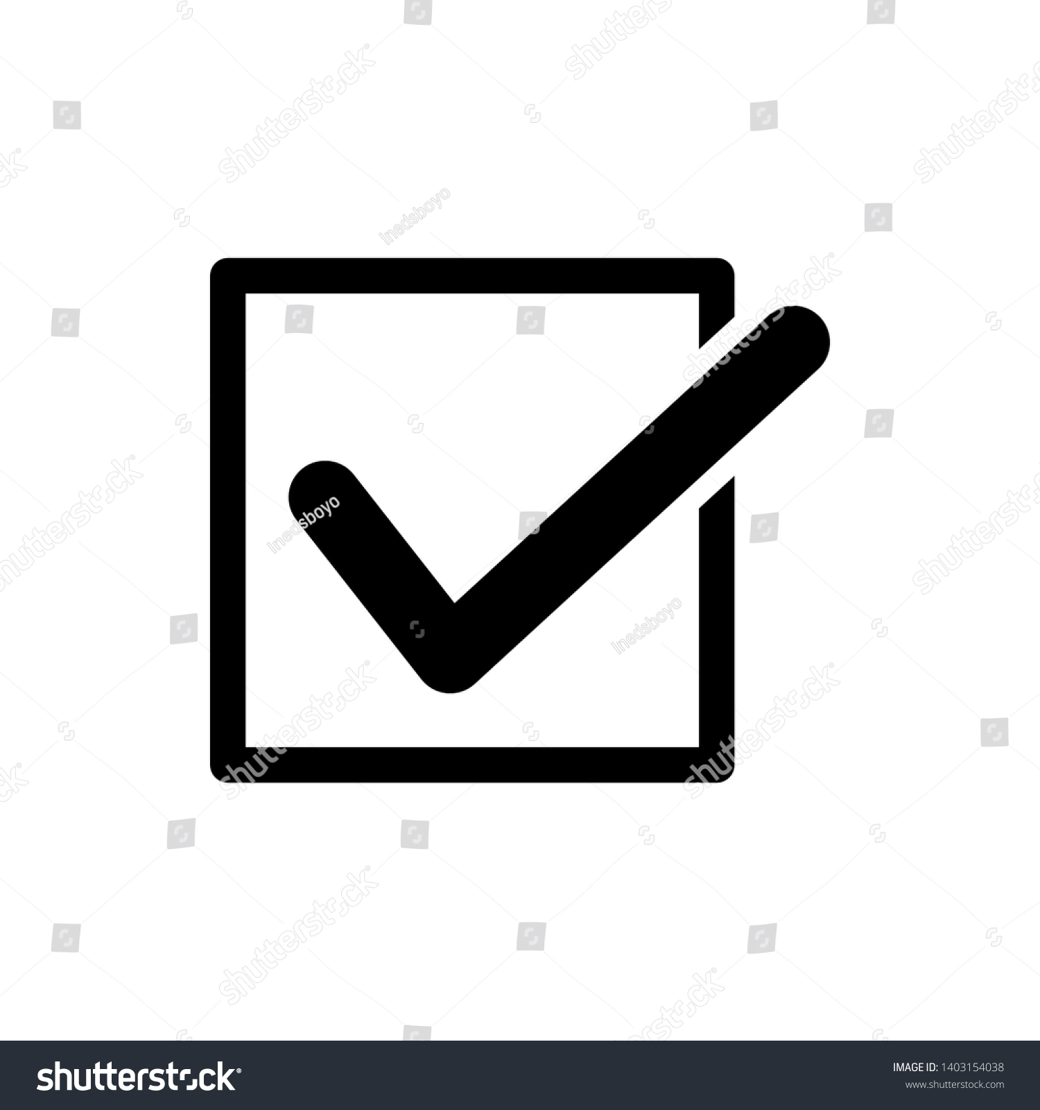 Checklist Icon Vector Simple Flat Symbol Stock Vector (Royalty Free ...
