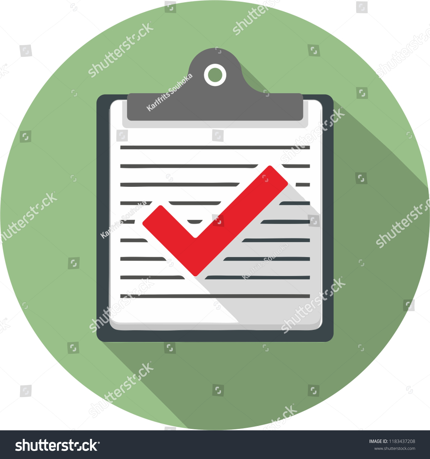 Checklist Note Icon Stock Vector (Royalty Free) 1183437208 | Shutterstock