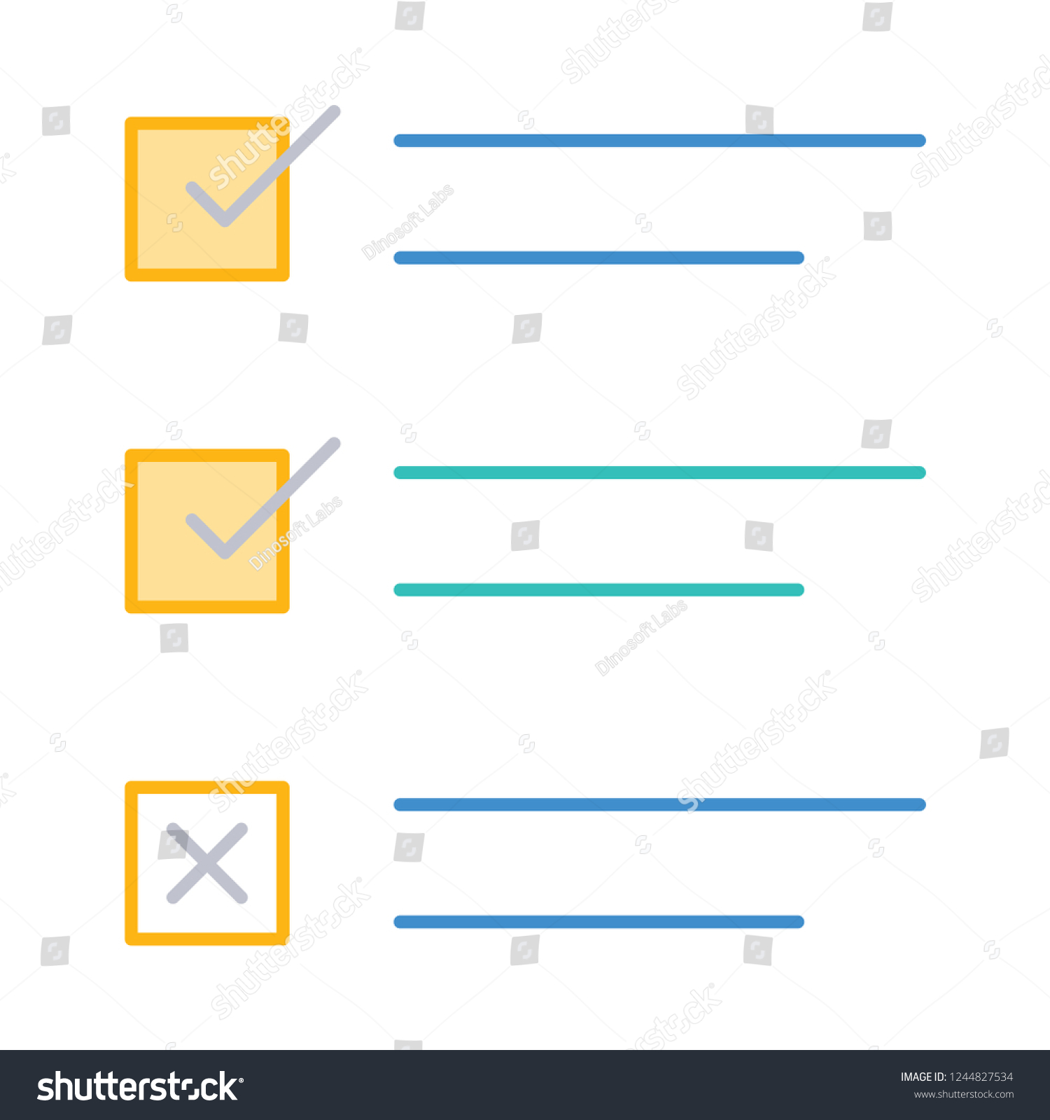 Checklist Option Tick Stock Vector (Royalty Free) 1244827534 | Shutterstock