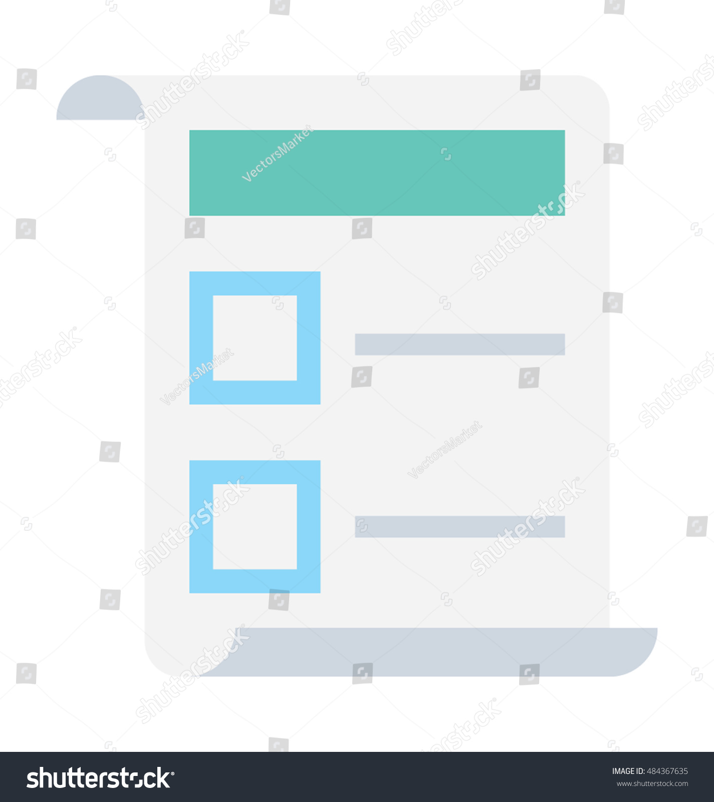 Checklist Vector Icon Stock Vector (Royalty Free) 484367635 | Shutterstock