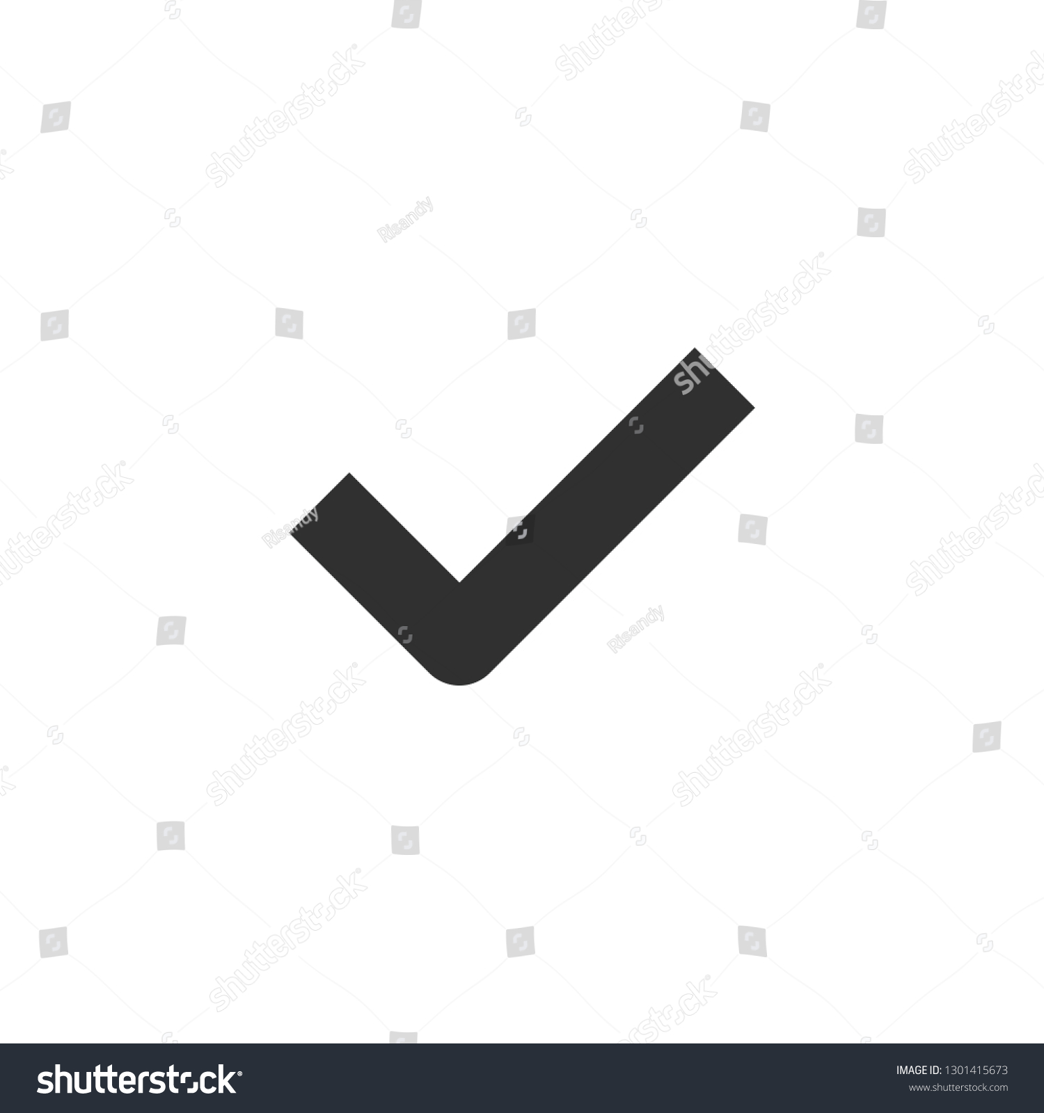 Checkmark Icon Correct Symbol Logo Template: vetor stock (livre de ...