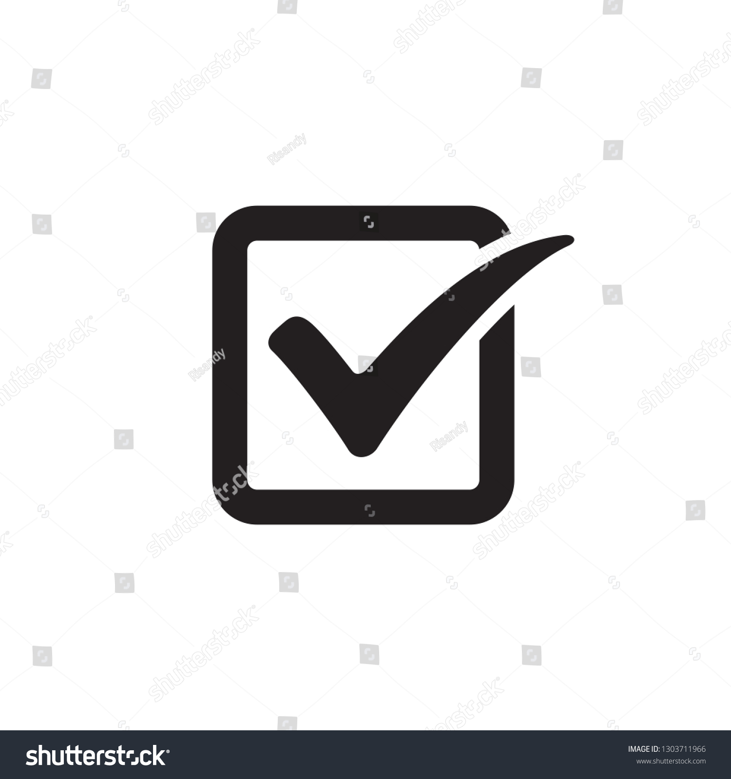 Checkmark Icon Vector Logo Template Stock Vector (Royalty Free) 1303711966 Checkmark Icon Vector Logo Template Stock Vector (Royalty Free) 1303711966