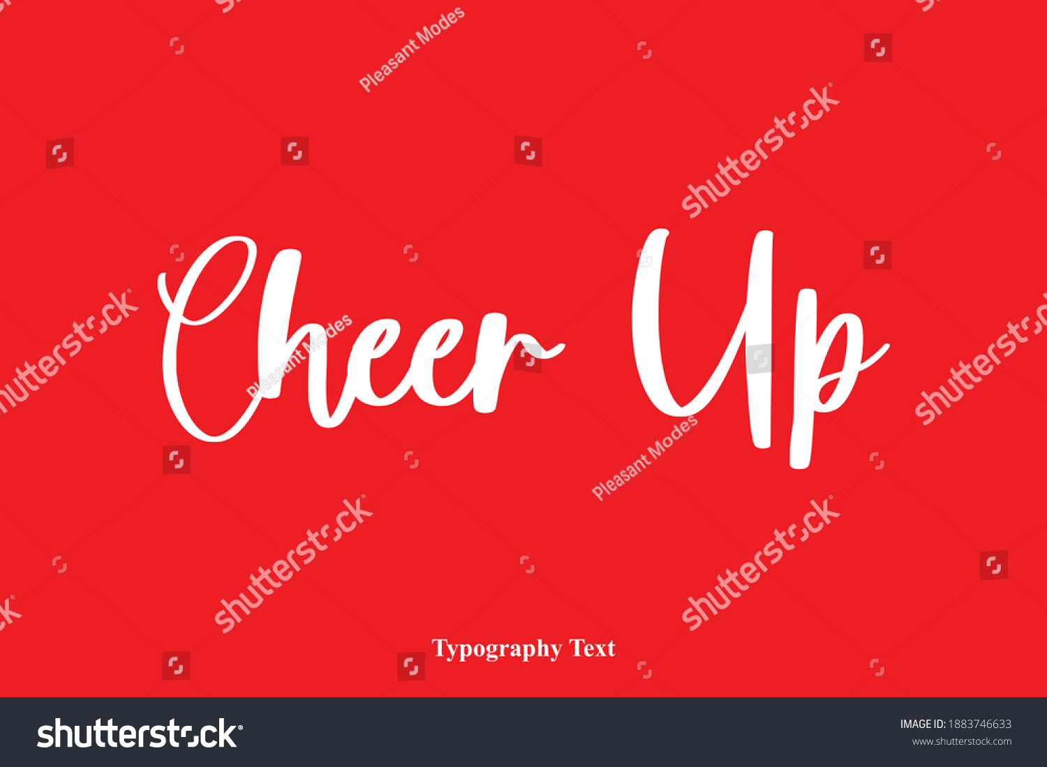 Cheer Typeface Cursive Calligraphy Text On Stock Vector (Royalty Free ...