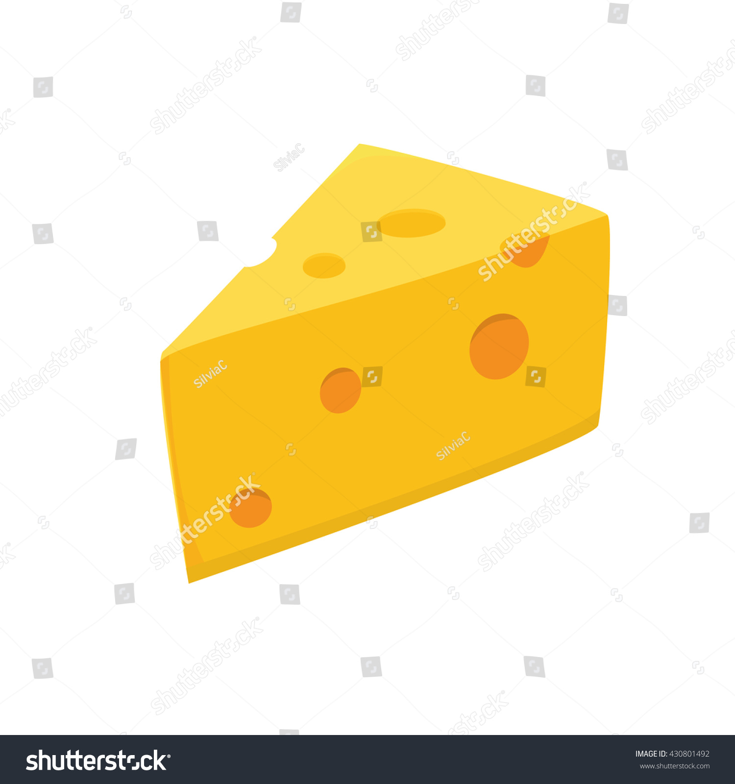 Cheese Cartoon Vector Illustration: เวกเตอร์สต็อก (ปลอดค่าลิขสิทธิ์ ...