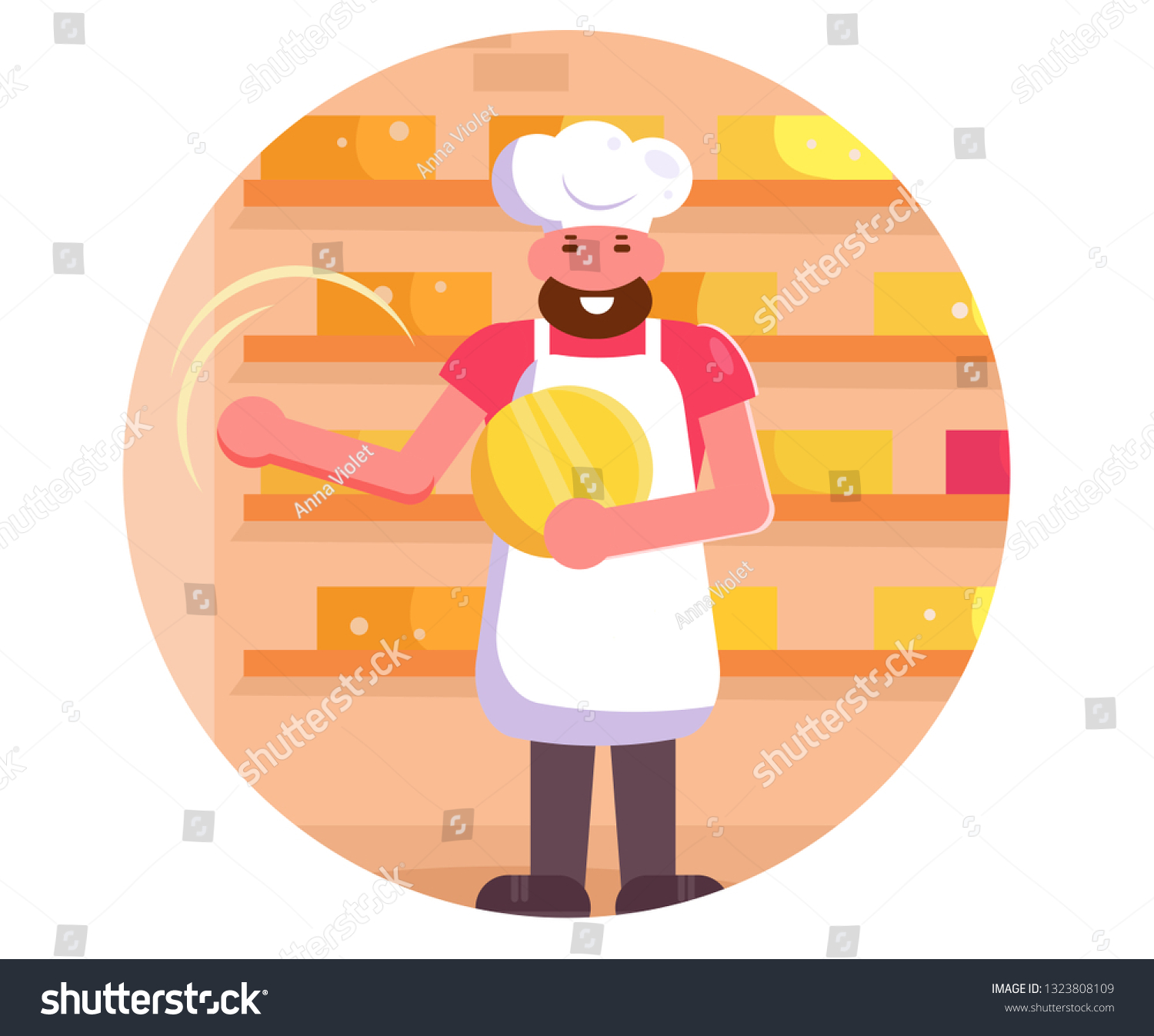 Cheese Maker Vector Cartoon Isolated Art Stock Vector (Royalty Free ...