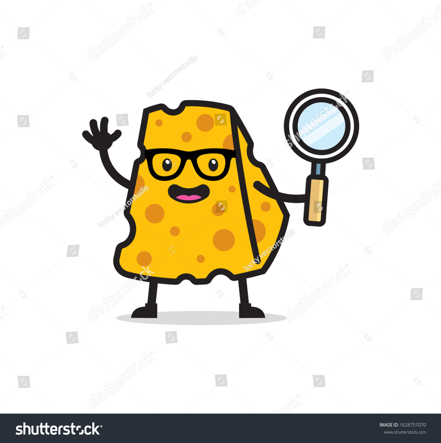 Cheese Mascot Character Vector Design Stock Vector (Royalty Free ...
