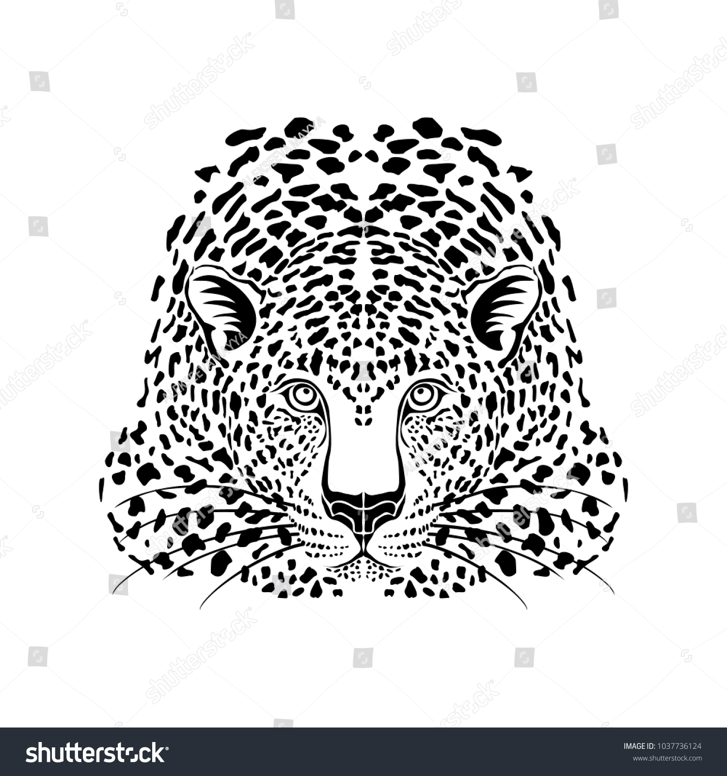 Cheetah Vector Graphics Style Tattoo: เวกเตอร์สต็อก (ปลอดค่าลิขสิทธิ์ ...