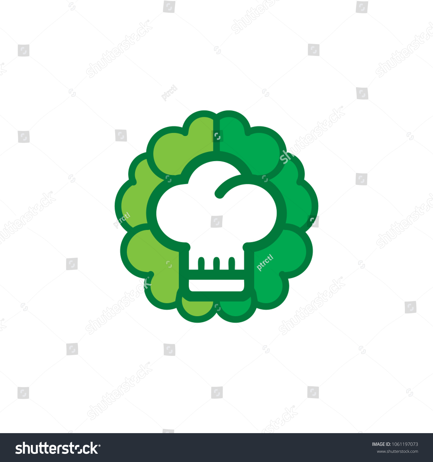Chef Brain Logo Icon Design Stock Vector (Royalty Free) 1061197073 ...