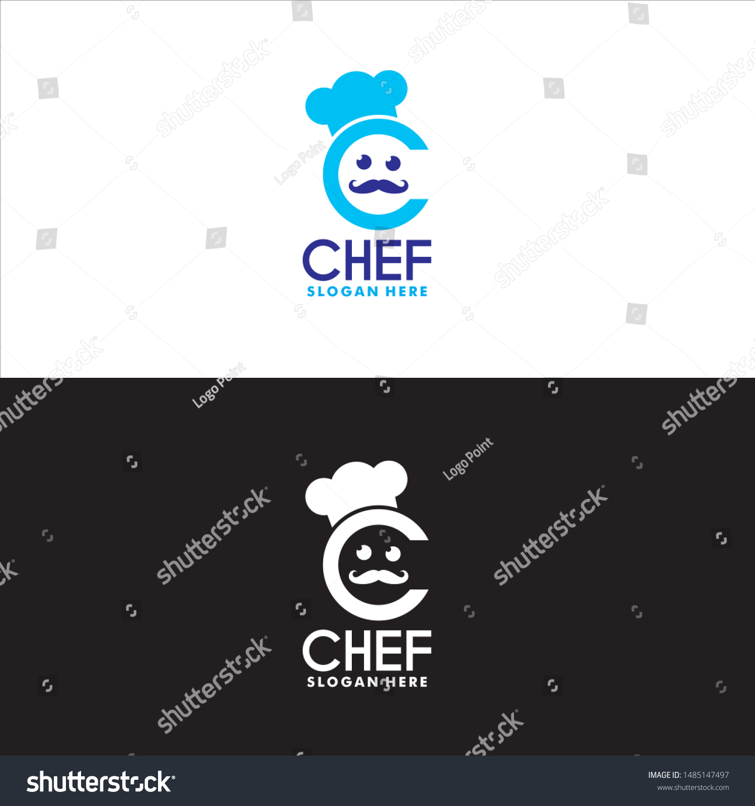 Chef C Logo Vector Stock Vector (Royalty Free) 1485147497 | Shutterstock