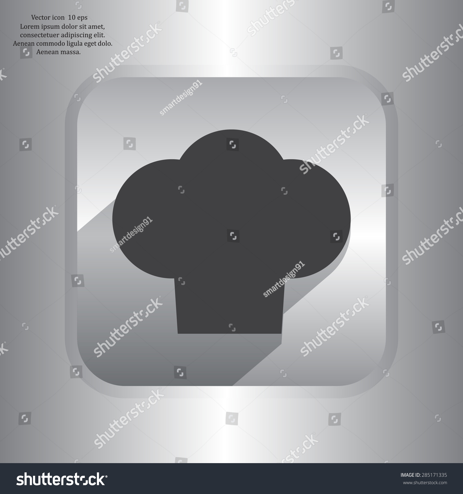 Chef Cap Icon Cooking Cap Stock Vector (Royalty Free) 285171335 ...