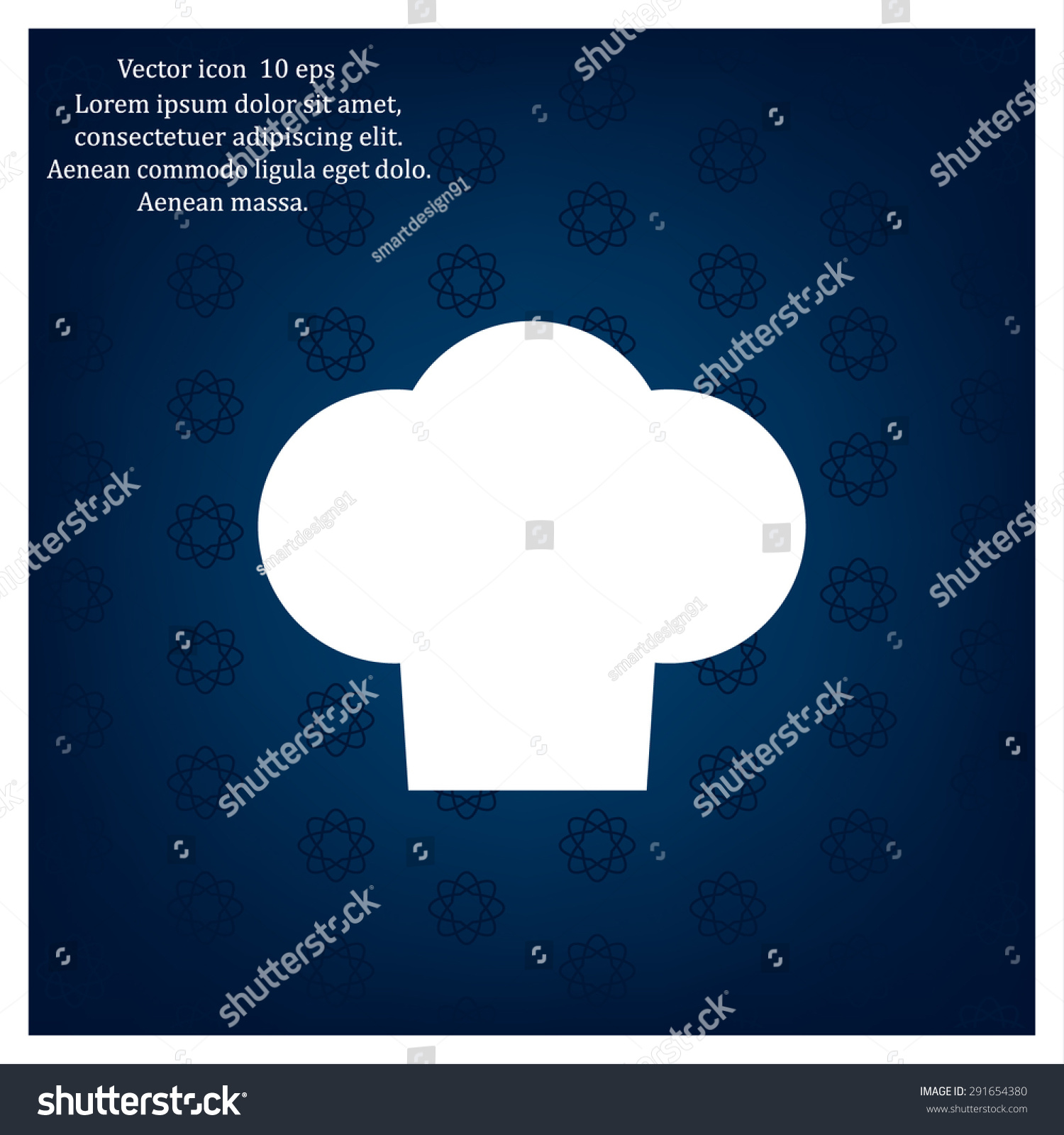 Chef Cap Icon Cooking Cap Stock Vector (Royalty Free) 291654380 ...