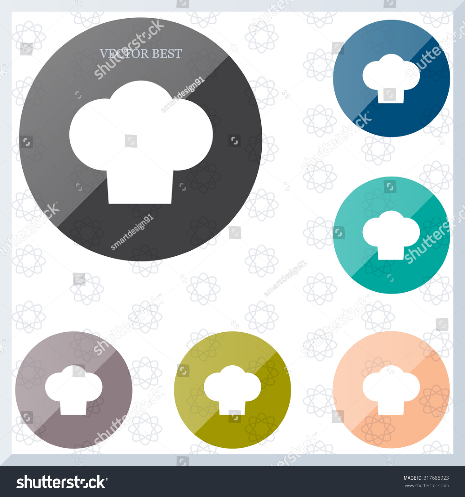 Chef Cap Icon Cooking Cap Stock Vector (Royalty Free) 317688923 ...