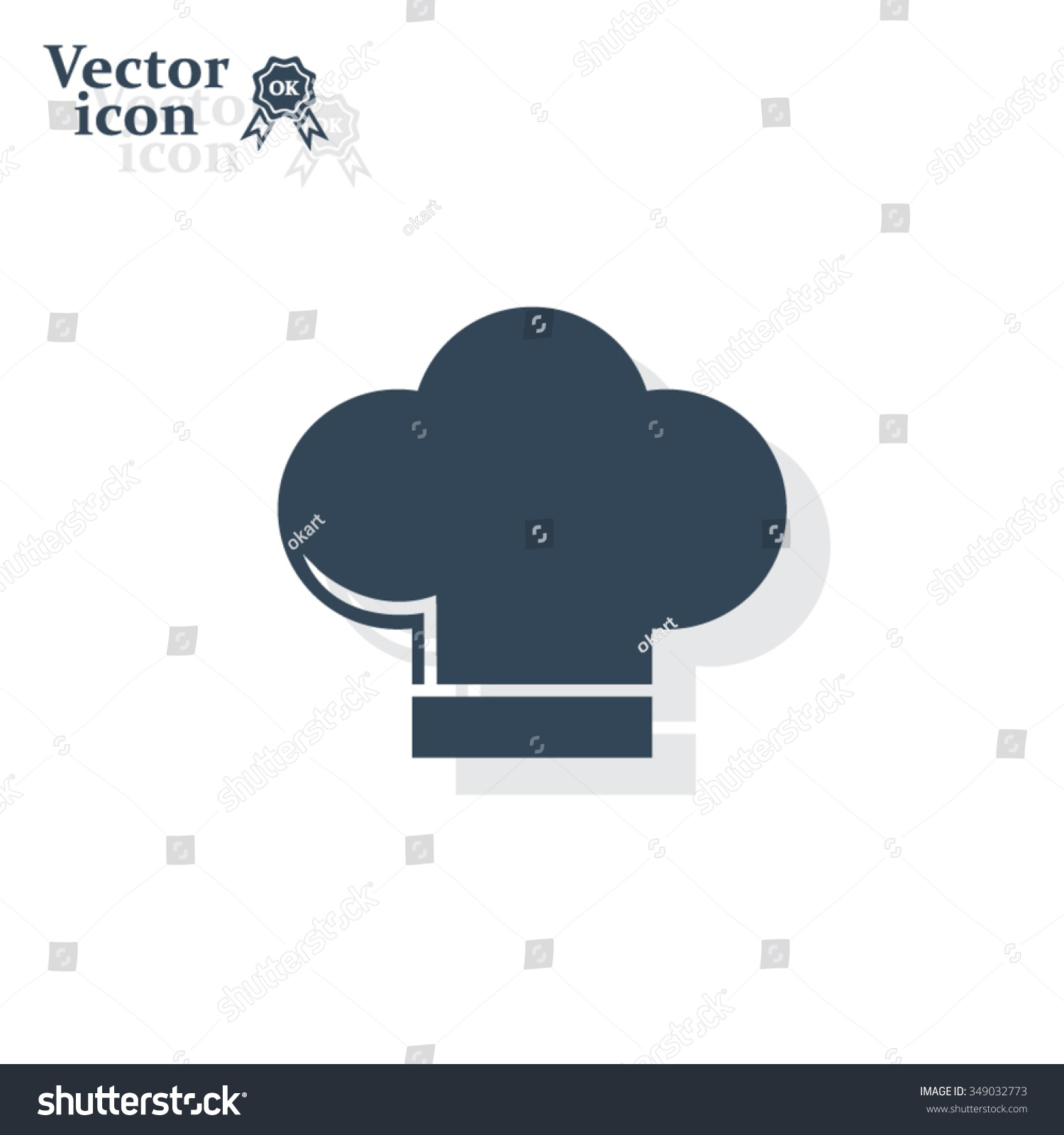 Chef Cap Icon Cooking Cap Stock Vector (Royalty Free) 349032773 ...