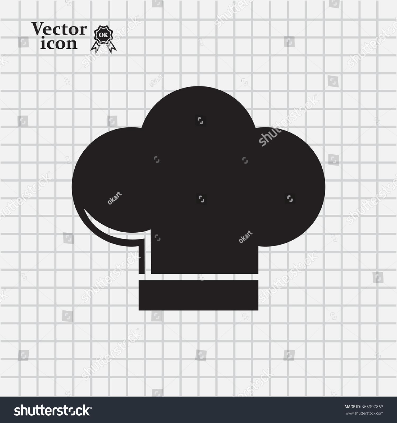 Chef Cap Icon Cooking Cap Stock Vector (Royalty Free) 365997863 ...