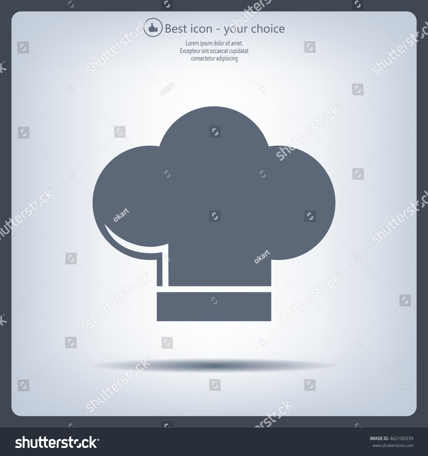 Chef Cap Icon Cooking Cap Stock Vector (Royalty Free) 462100339 ...