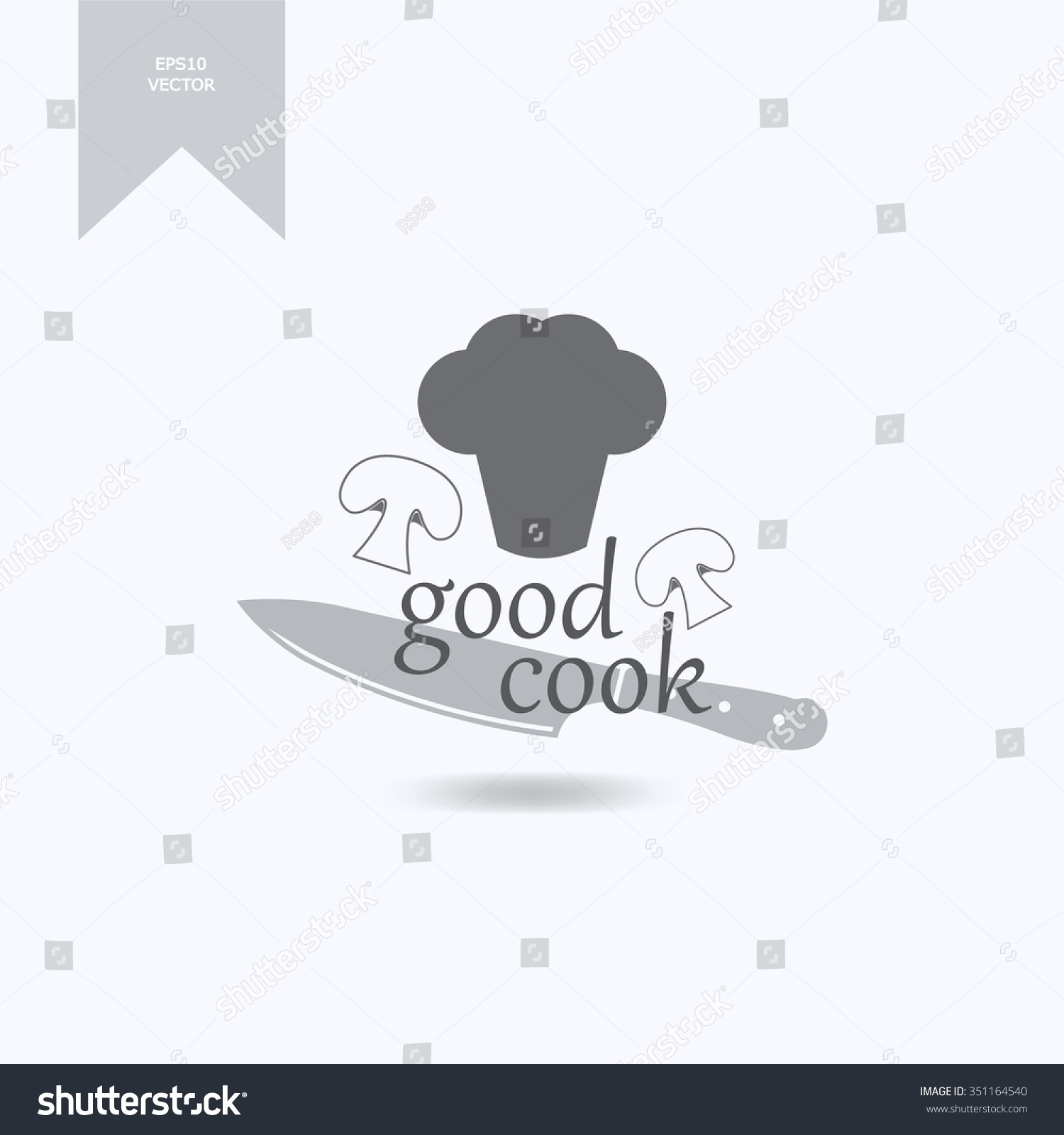 Chef Cook Logos Icon Chefs Hat 스톡 벡터(로열티 프리) 351164540 | Shutterstock