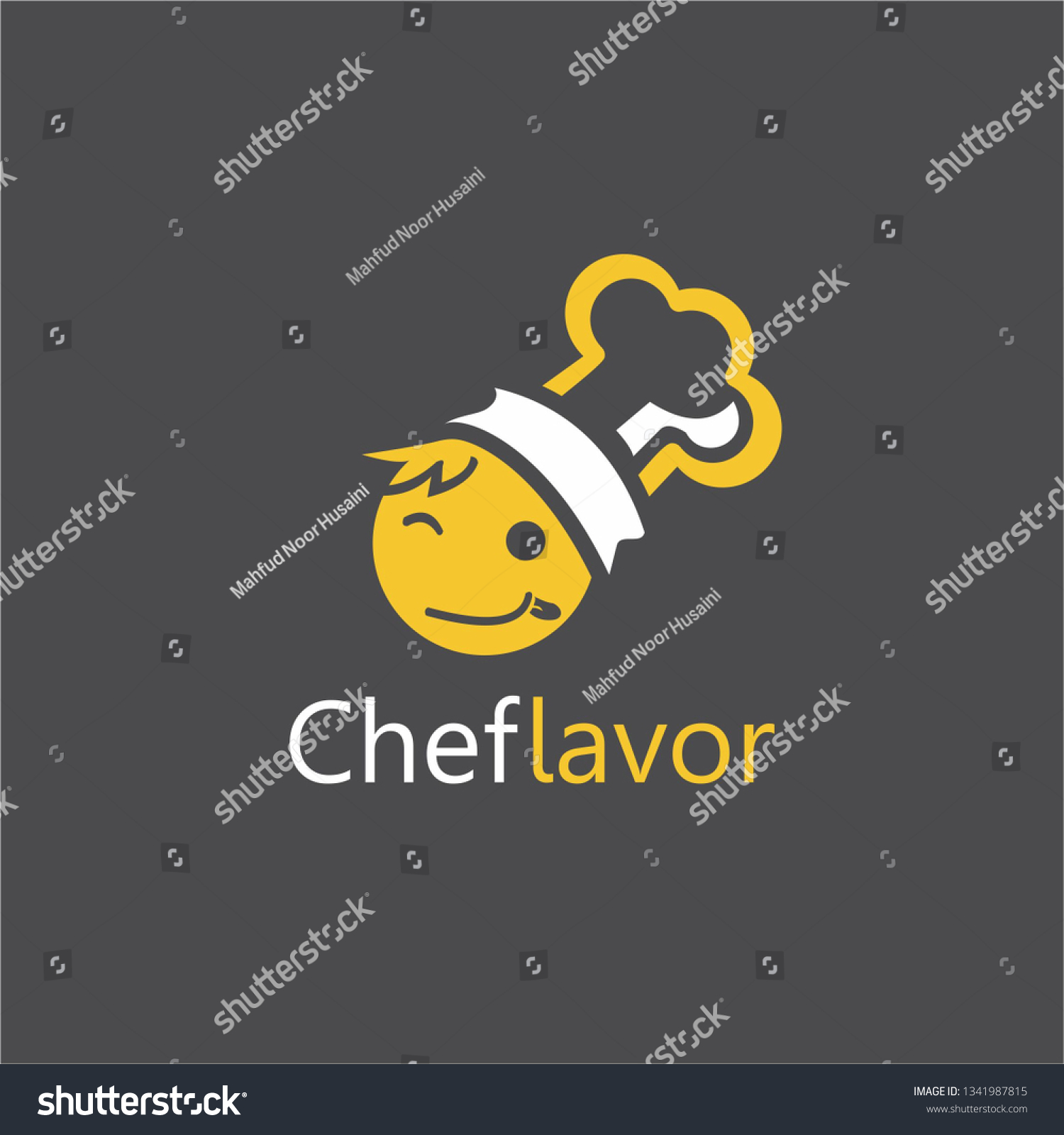Chef Flavor Logo Stock Vector (Royalty Free) 1341987815