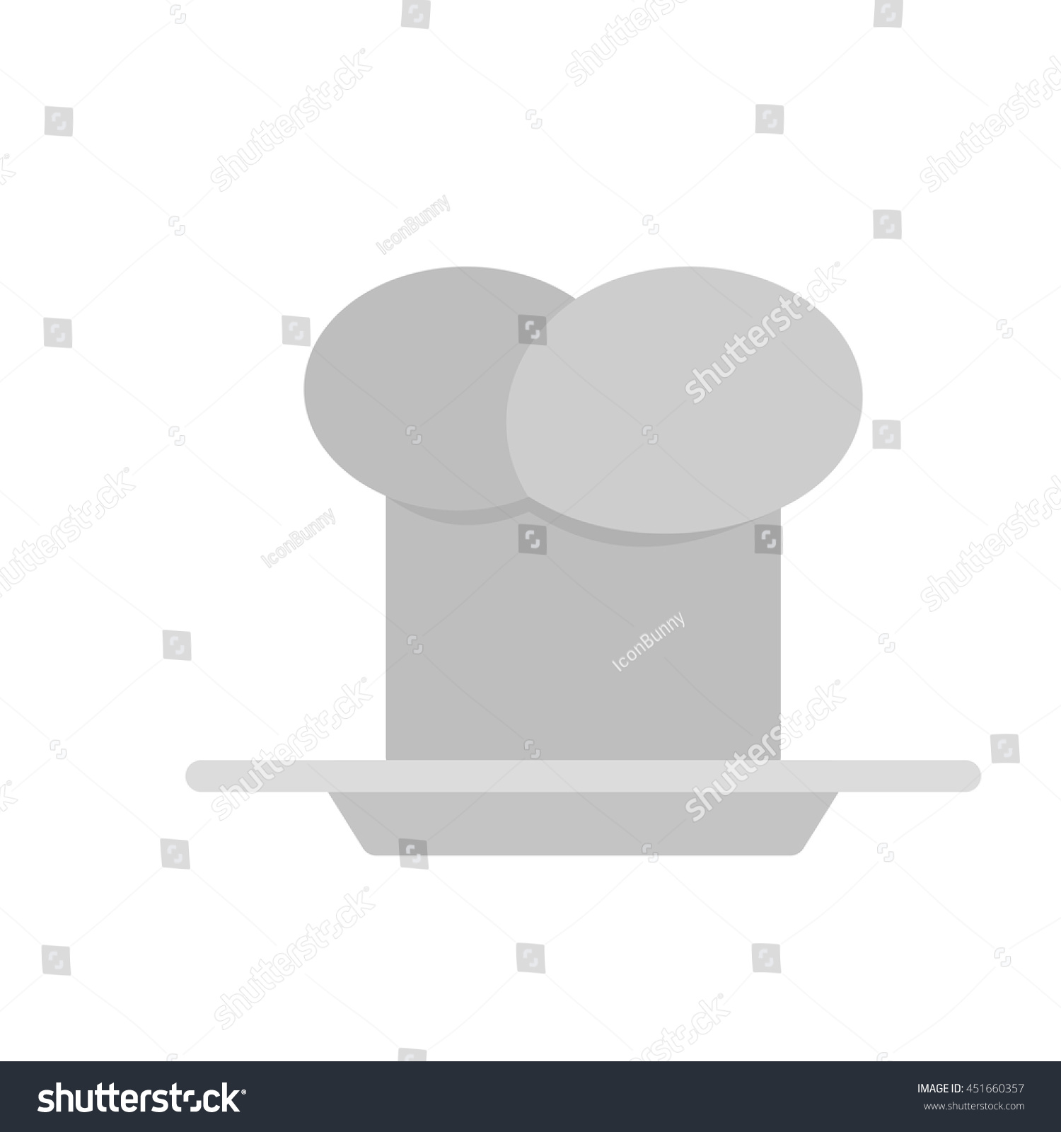 Chef Hat Plate Stock Vector (Royalty Free) 451660357