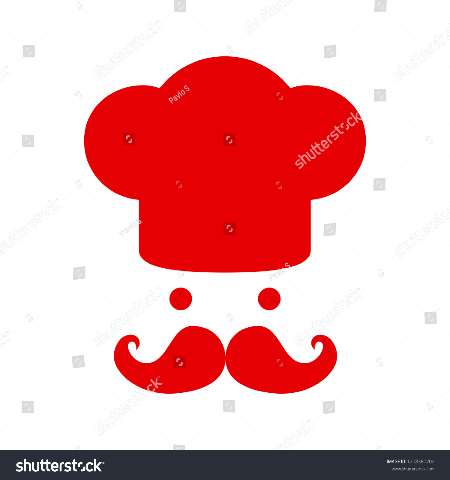 Chef Hat Icon Kitchen Logo Vector Stock Vector (Royalty Free ...