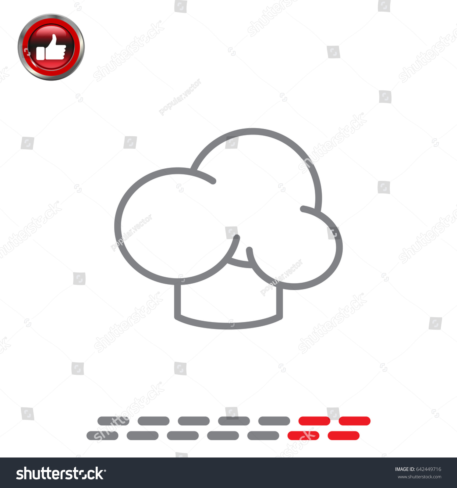 Chef Hat Icon Restaurant Menu Stock Vector (Royalty Free) 642449716 ...