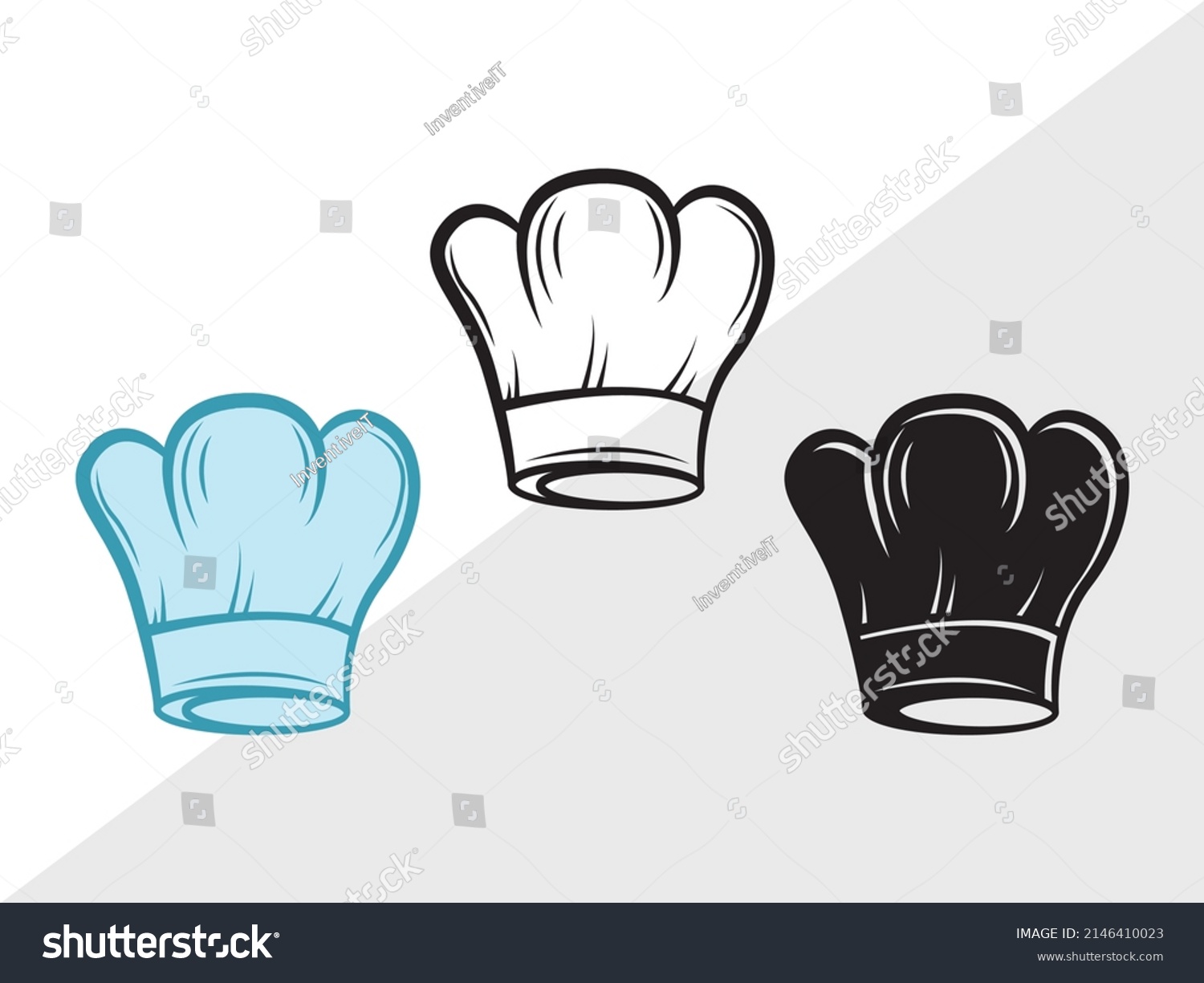 Chef Hat Printable Vector Illustration Stock Vector (Royalty Free ...