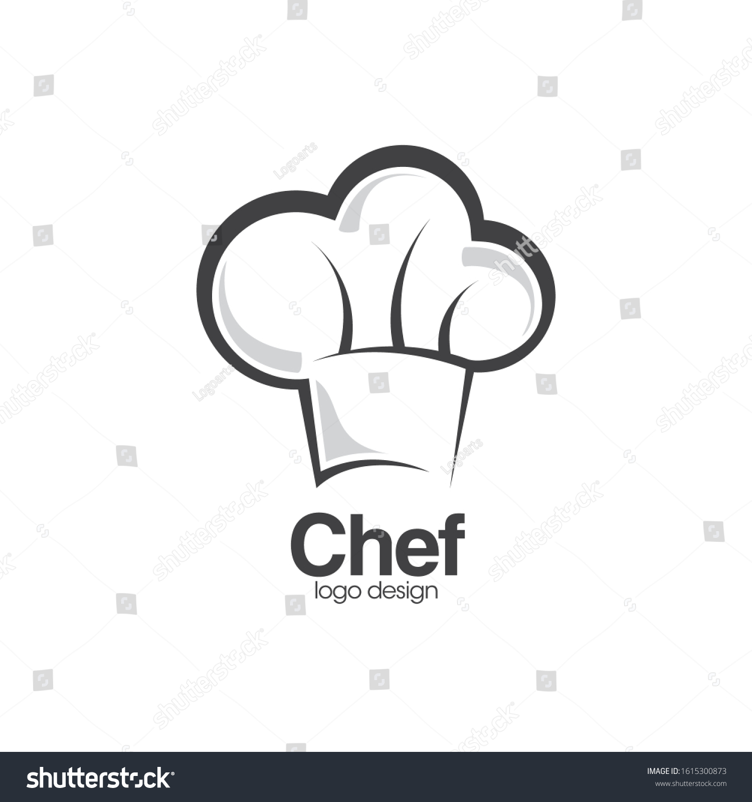 Chef Logo Icon Vector Template Stock Vector (Royalty Free) 1615300873