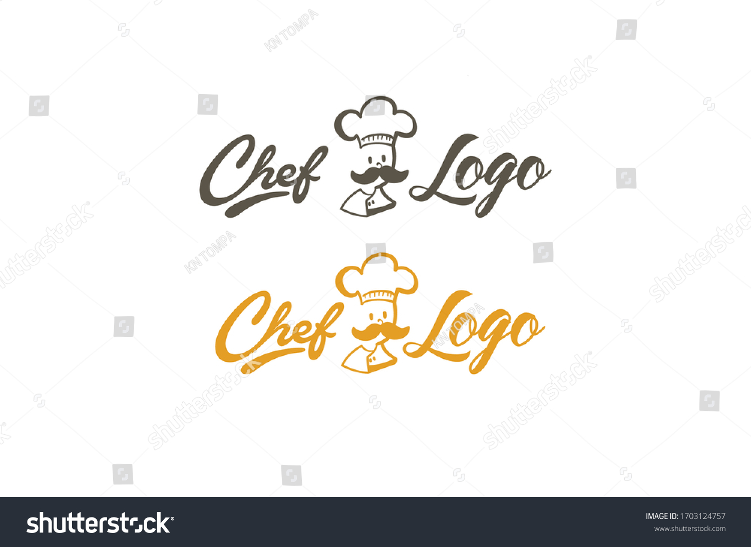 Chef Logo Design Vector Template Stock Vector (Royalty Free) 1703124757 ...