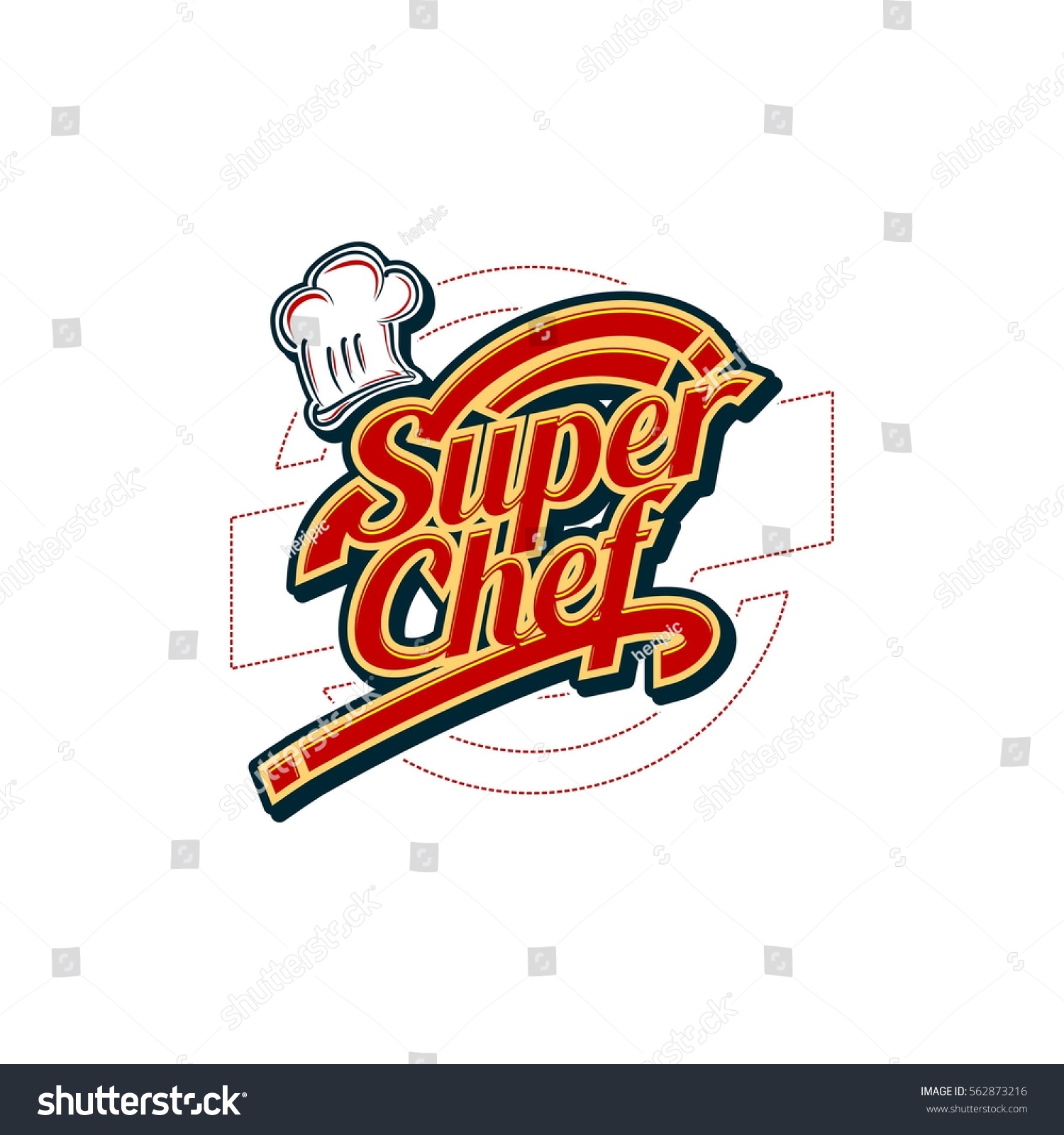 Chef Logo Super Chef Logo Typography Stock Vector 562873216 - Shutterstock